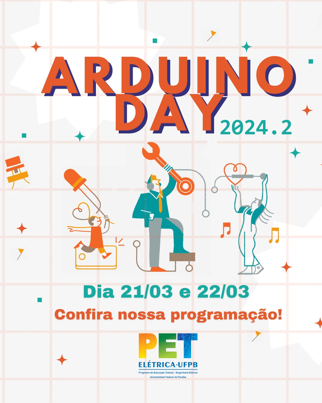 Arduino Day 2025 dia 21 e 22 de Março - Arduino e Eletrônica
